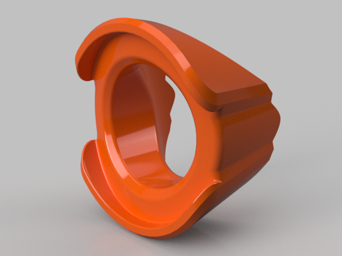 Perpendicular support bike rear light by dantech | Download free STL ...