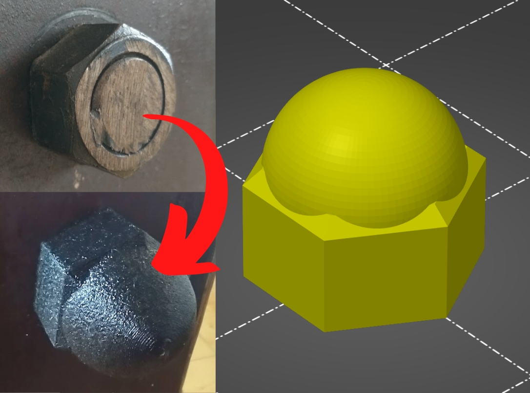 M20 nut cover by Acoustic Lemur | Download free STL model | Printables.com