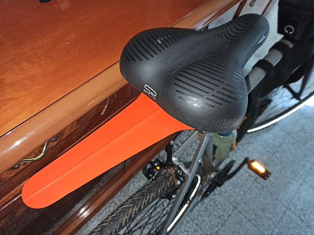 Saddle bike mudguard fender v3 by dantech | Download free STL model ...