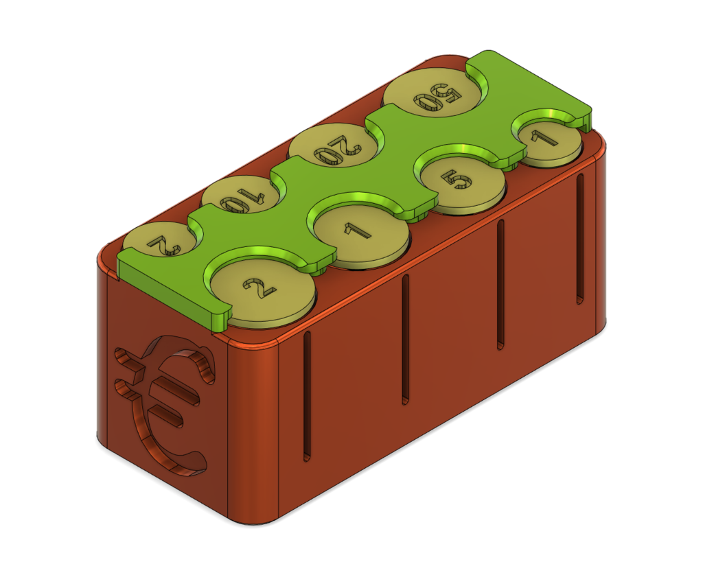 Euro Coin Dispenser by dantech | Download free STL model | Printables.com
