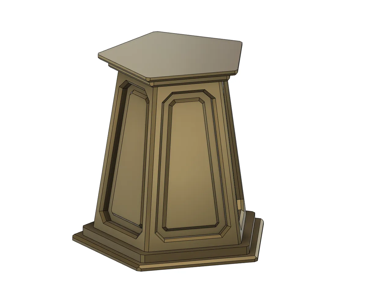 Pedestal v5 by dantech | Download free STL model | Printables.com
