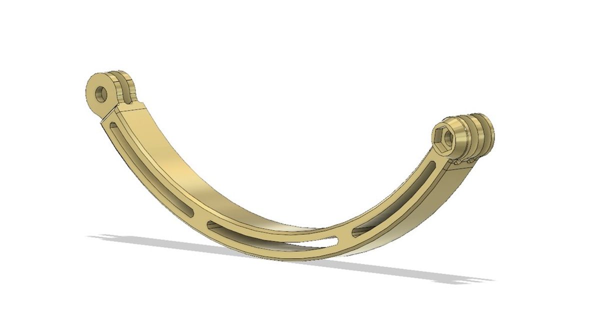 Arm for GoPro or any action cam by dantech | Download free STL model ...