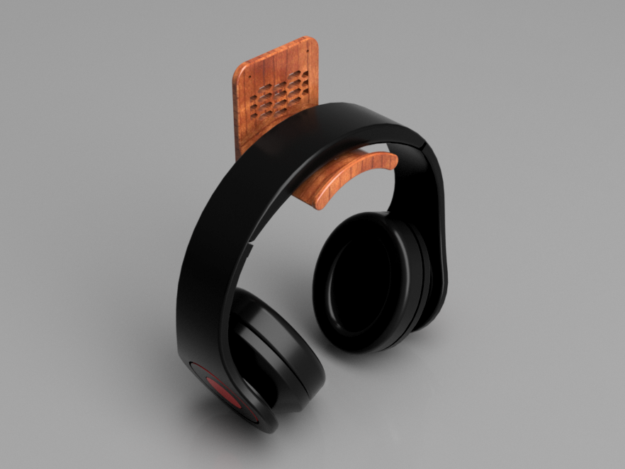 Headphones Holder By Dantech Download Free Stl Model