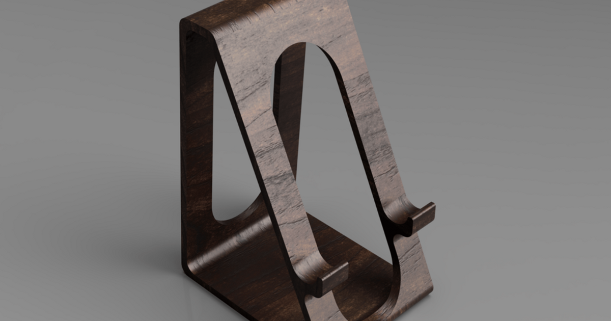 Smartphone stand holder by dantech | Download free STL model ...