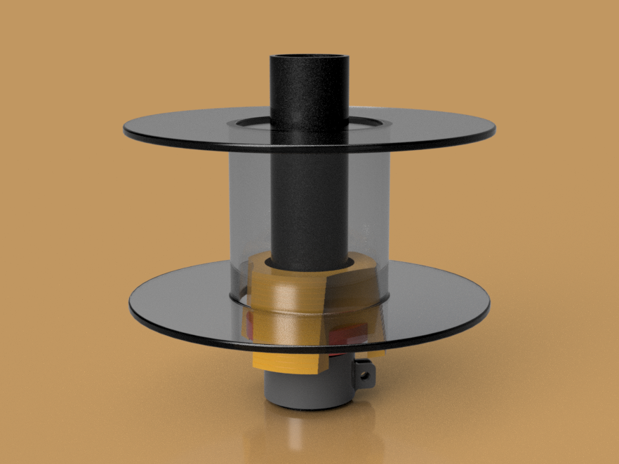 horizontal spool holder Ender 3 with 3D printed bearing by dantech ...