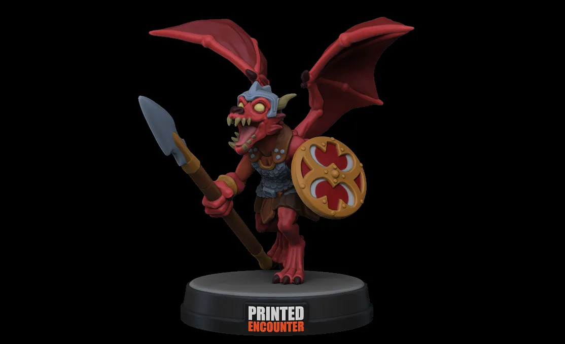 Armored Winged Kobold by Printed Encounter | Download free STL model ...