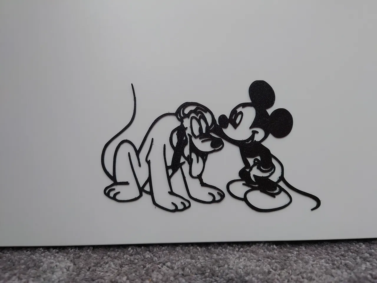 Mickey and Pluto wall decor by Shady | Download free STL model ...