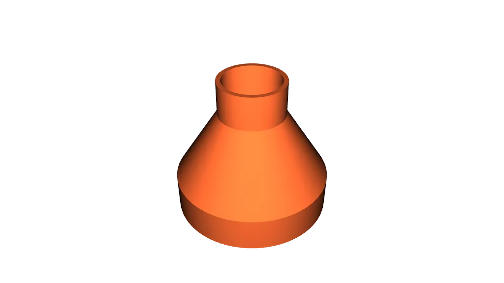 Funnel adaptor for brewing by JeffB | Download free STL model ...