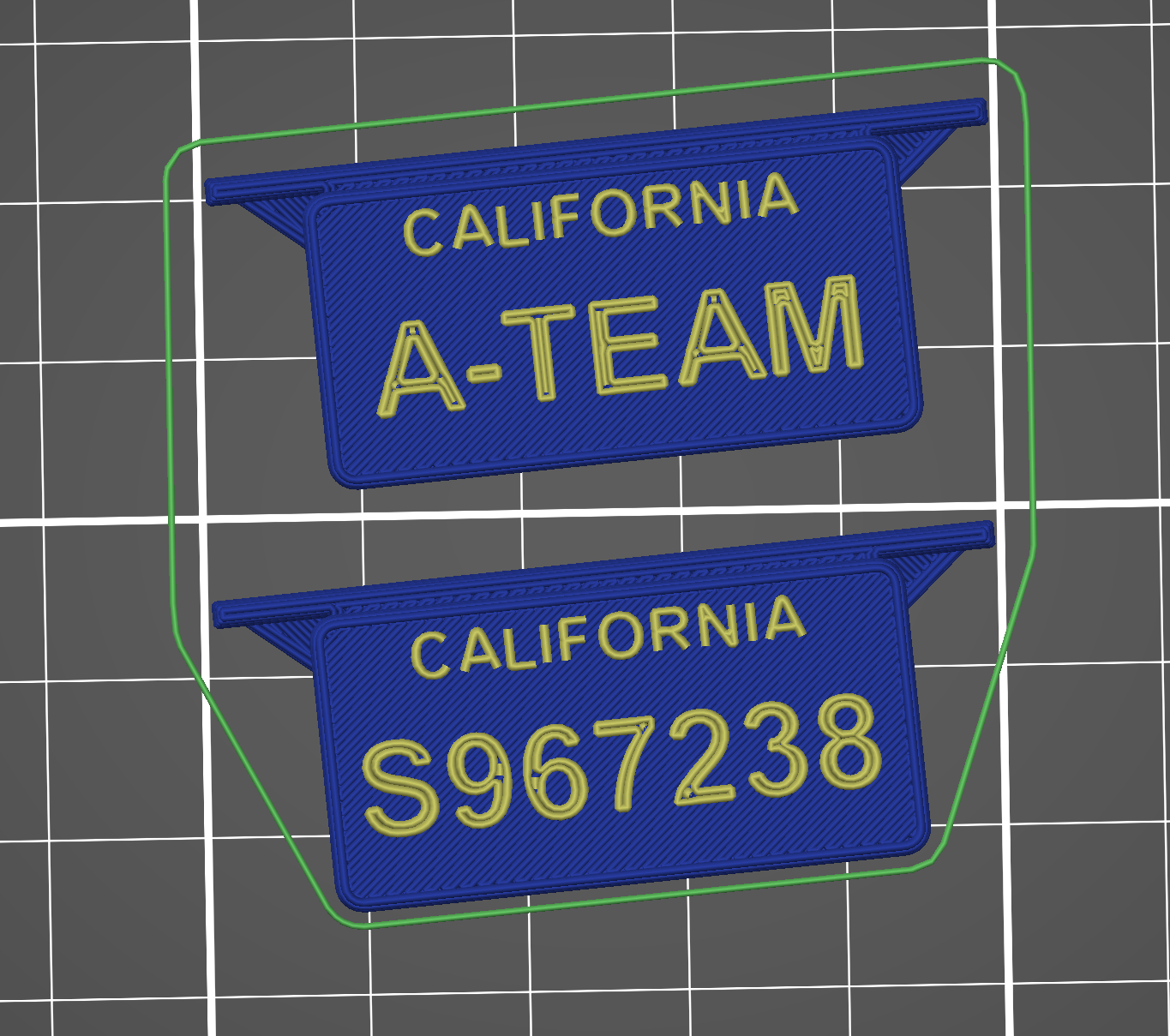 mAx Team Licence Plates (S967238 & A-Team) Upgrade for 3D SETS Model 14 ...
