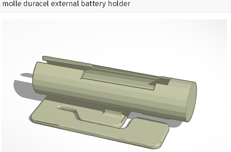 molle duracell external battery holder II V3 by pompeyo fuentes ...