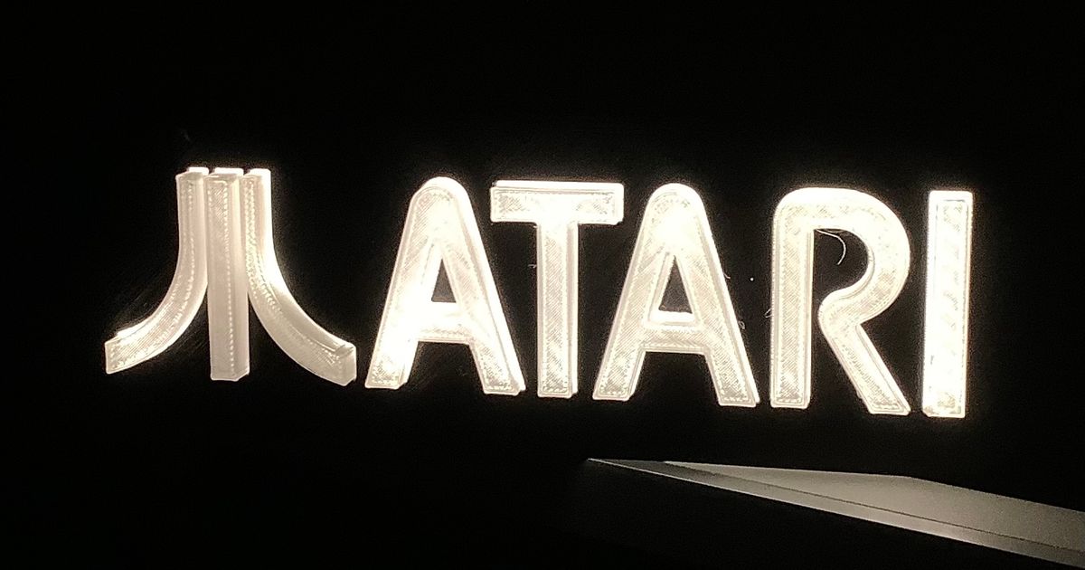 Atari logo LED lamp by krupkaj | Download free STL model | Printables.com