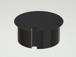 Desk Blanking Cap 60mm by Designed2Print | Download free STL model ...