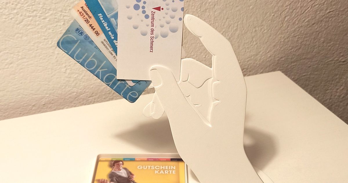 Business Card Display by ZiRo 3D | Download free STL model | Printables.com