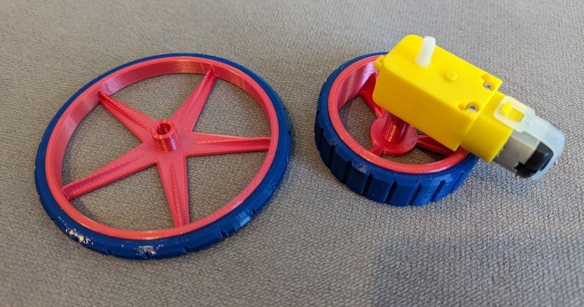 Wheel and Tire: Parametric Model by Matt Thibs | Download free STL ...