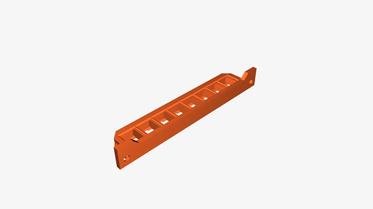 8/16 port Keystone patch panel by rainb0w_wheez3 | Download free STL ...