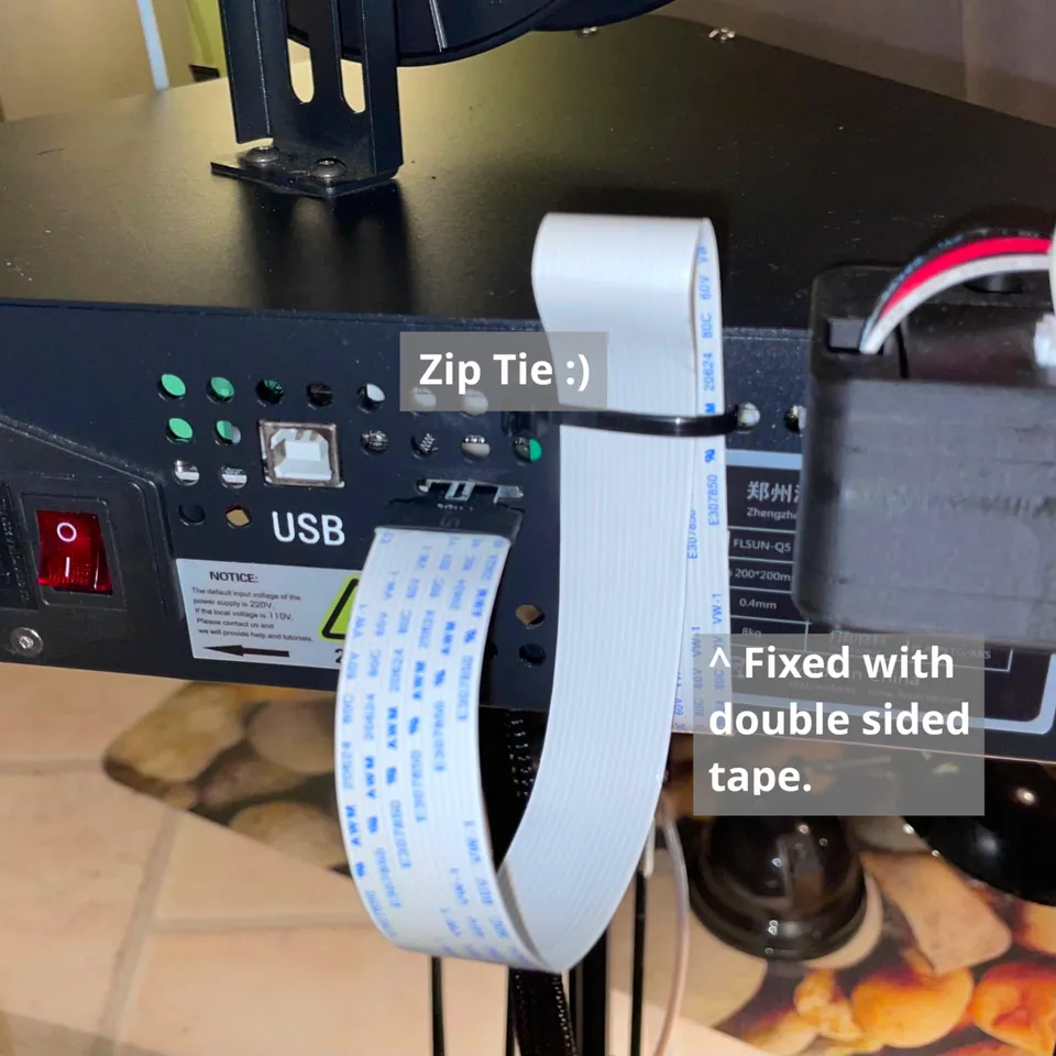 Zip-Tied SD Card Reader (FLSUN Q5) by vivid | Download free STL model ...