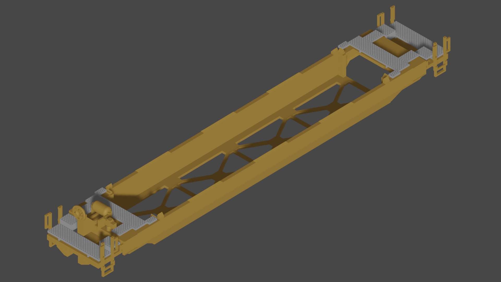 Smooth Sided 40' Intermodal Well Car (HO) by Borgen Models | Download ...