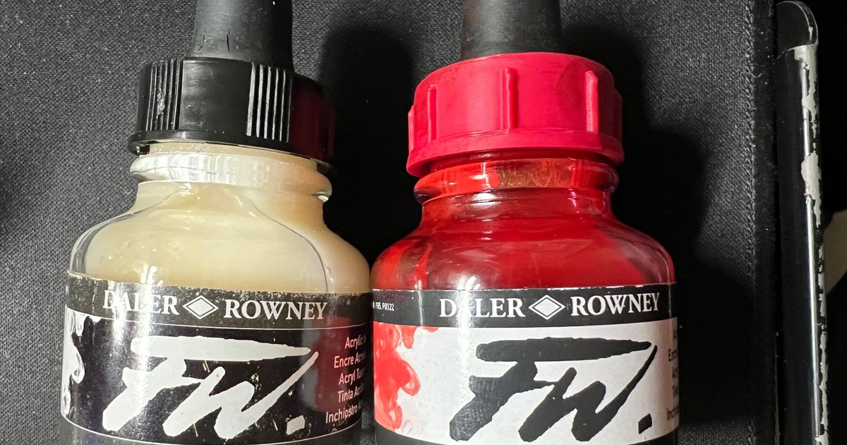 Cap for FW ink bottle by Matt D | Download free STL model | Printables.com