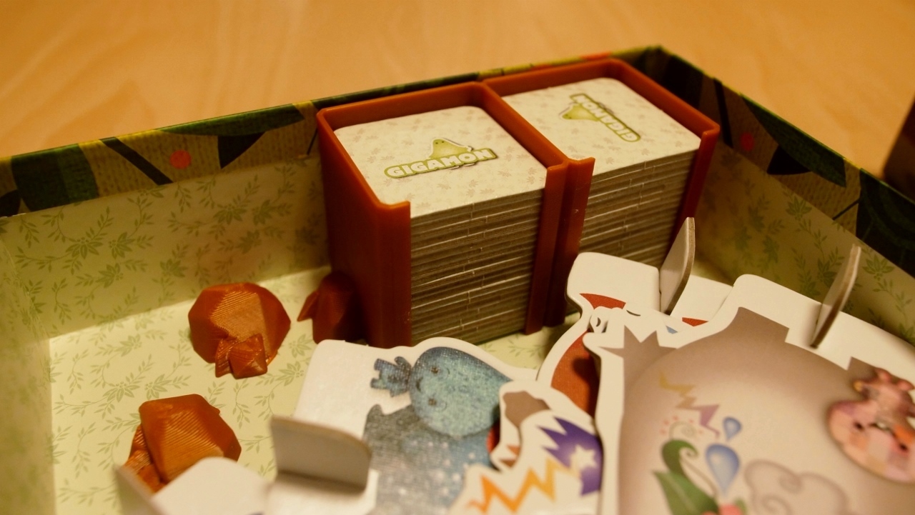 Gigamons card holder and stones by Makkuro | Download free STL model ...