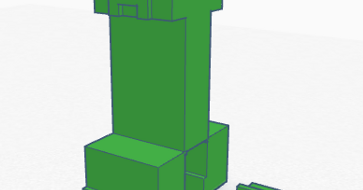 minecraft creeper hucha / caja by Fernando Borras Moreno | Download free STL model | Printables.com