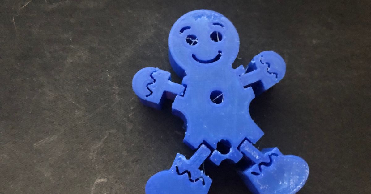 Flexi GingerBread Man by DarthVad3r26 | Download free STL model ...