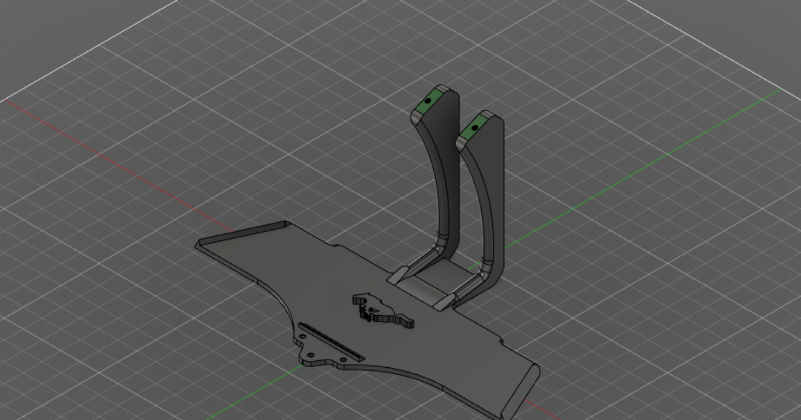 Traxxas 4tec 2.0 Chassis Spoiler Mount by The Computer Armory ...