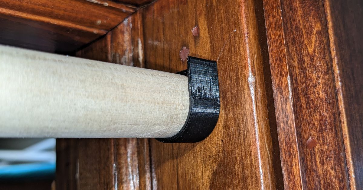 Minimalist 19mm (1/2") Dowel Rod Bracket / Holder by mressler ...