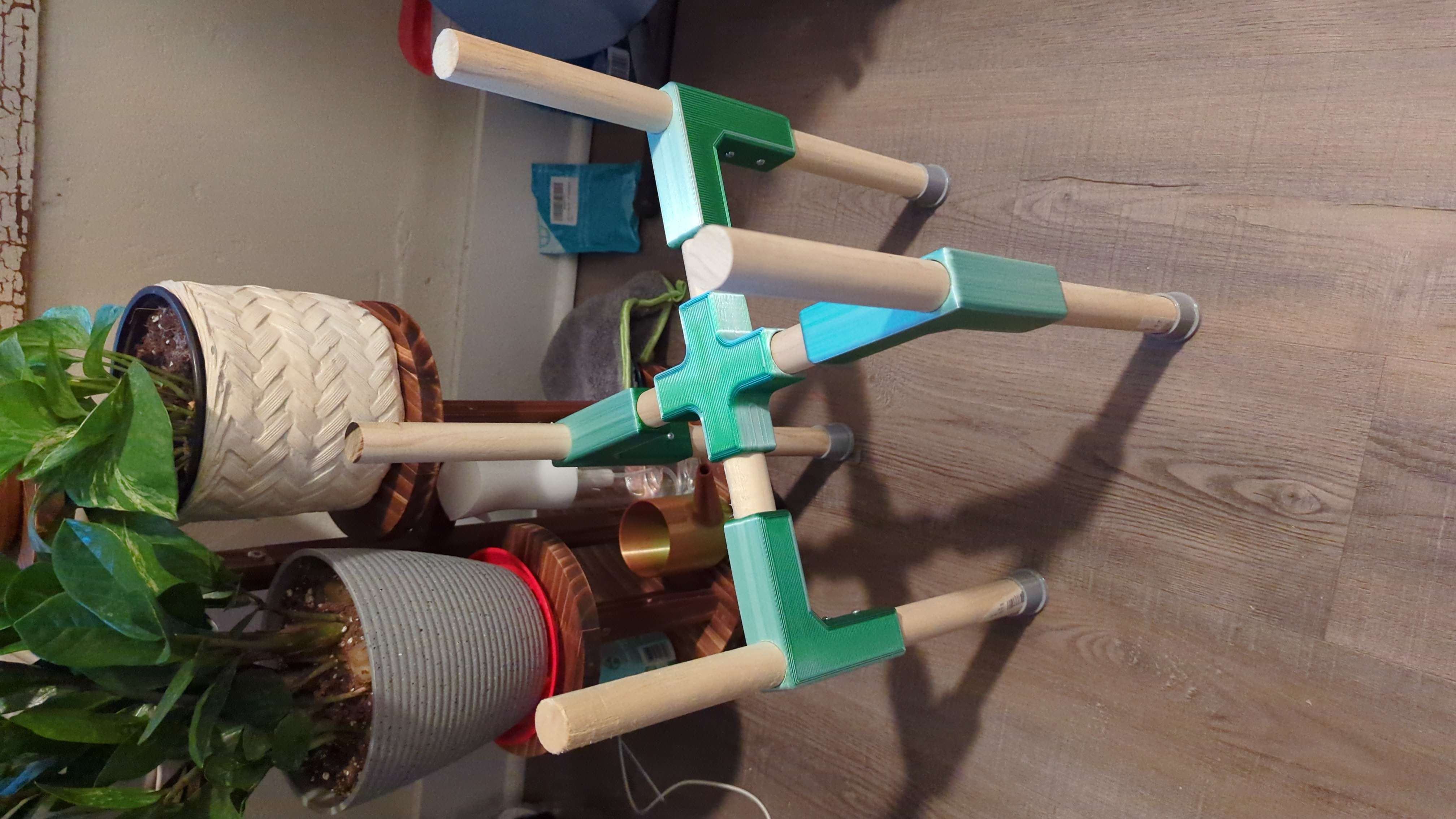 1-inch Dowel Plant Stand by hhheath_ | Download free STL model ...