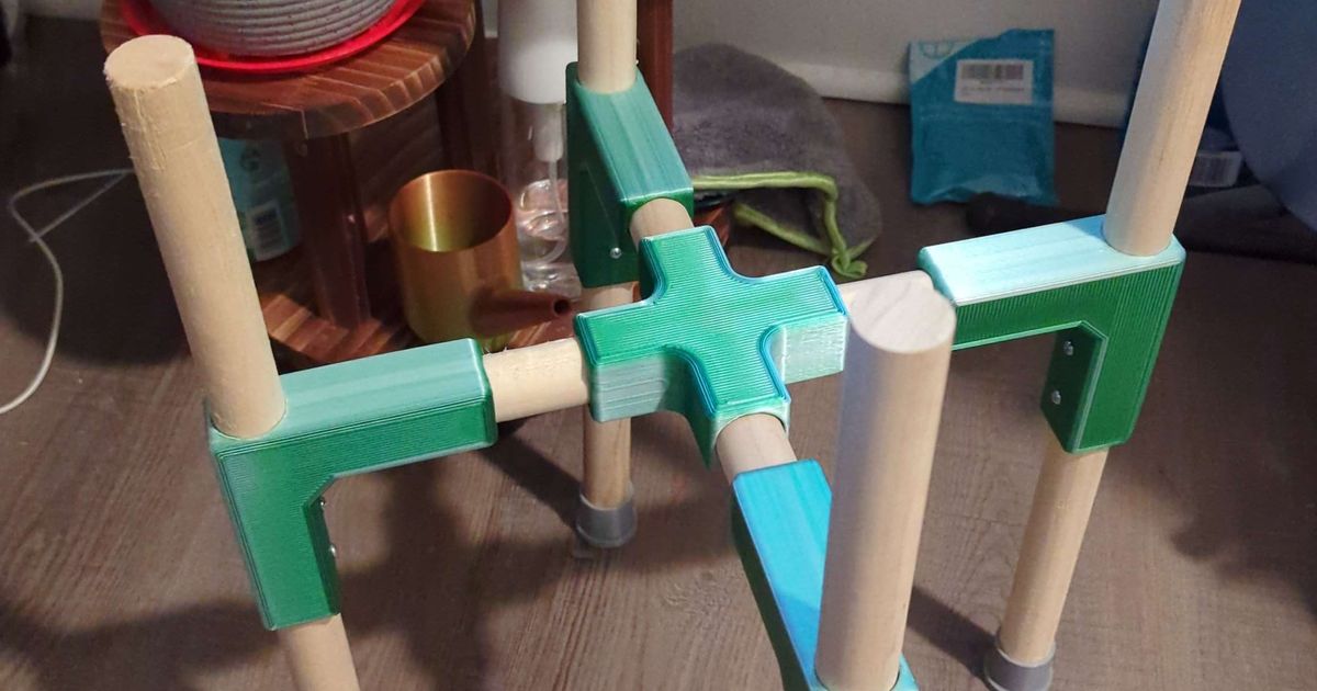 1-inch Dowel Plant Stand by hhheath_ | Download free STL model ...