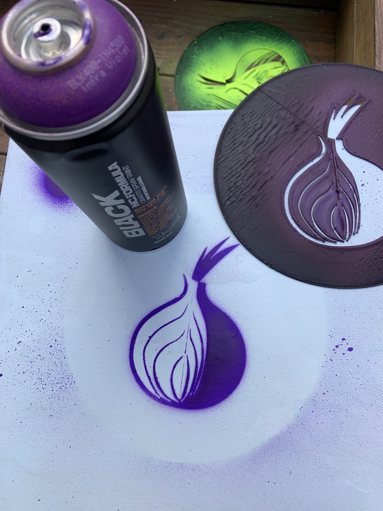 The Tor Project (torproject.org) Stencil by dotWee | Download free STL ...