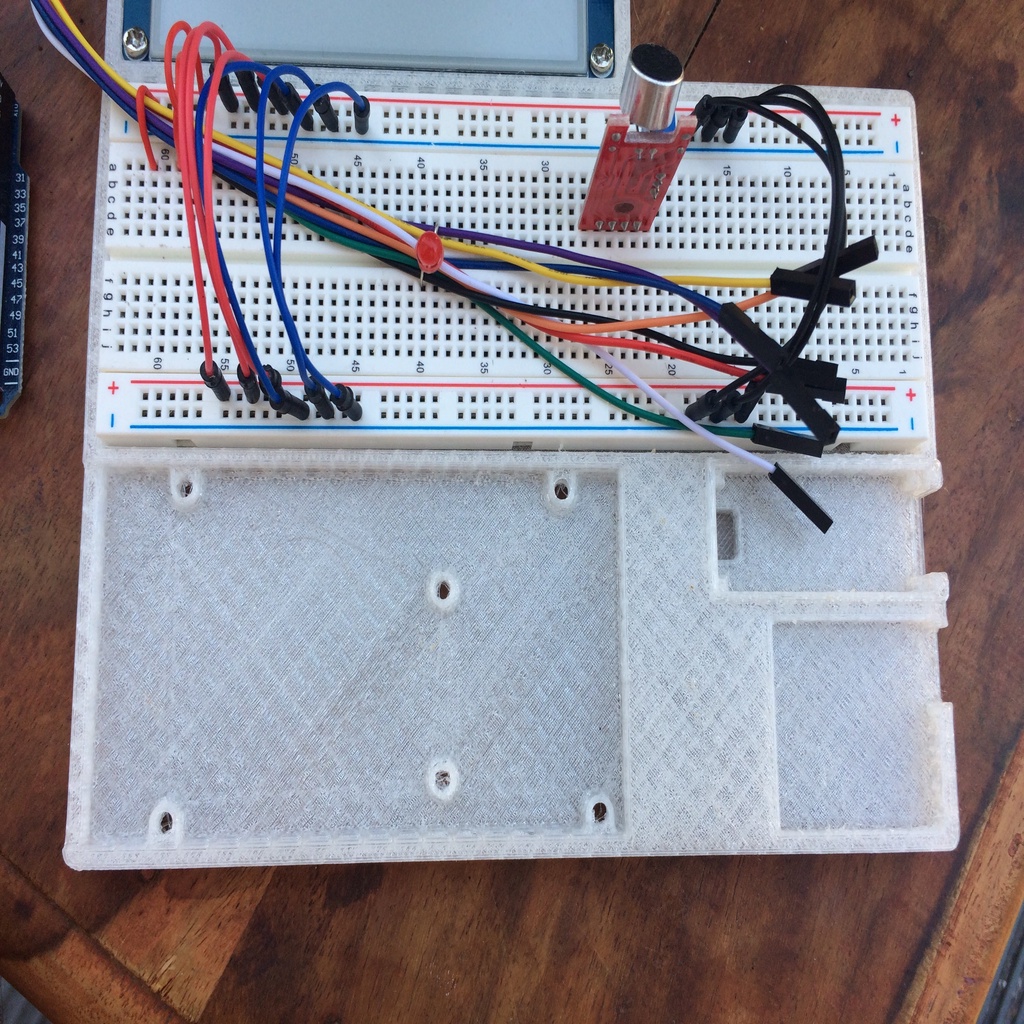 Holder for Arduino Uno/Mega/Nano + Breadboard + 4.2 Inch E-Paper ...