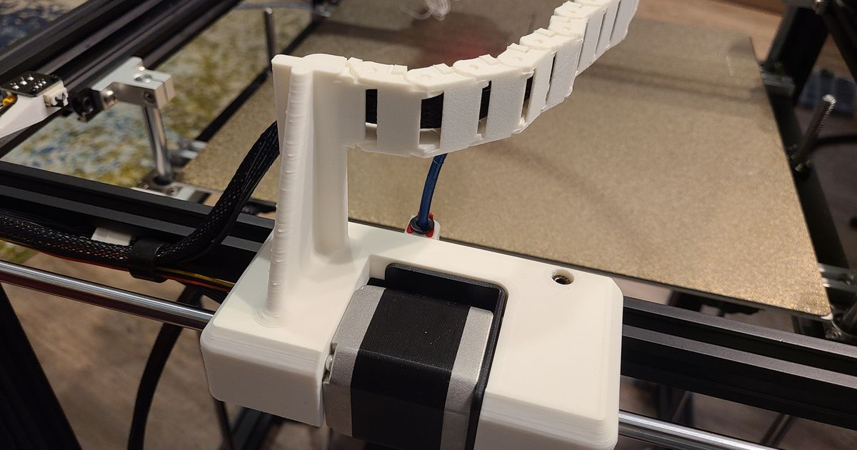 Ender 5 Plus Stepper Cover with Cable Chain Mount by Michael Bradley ...