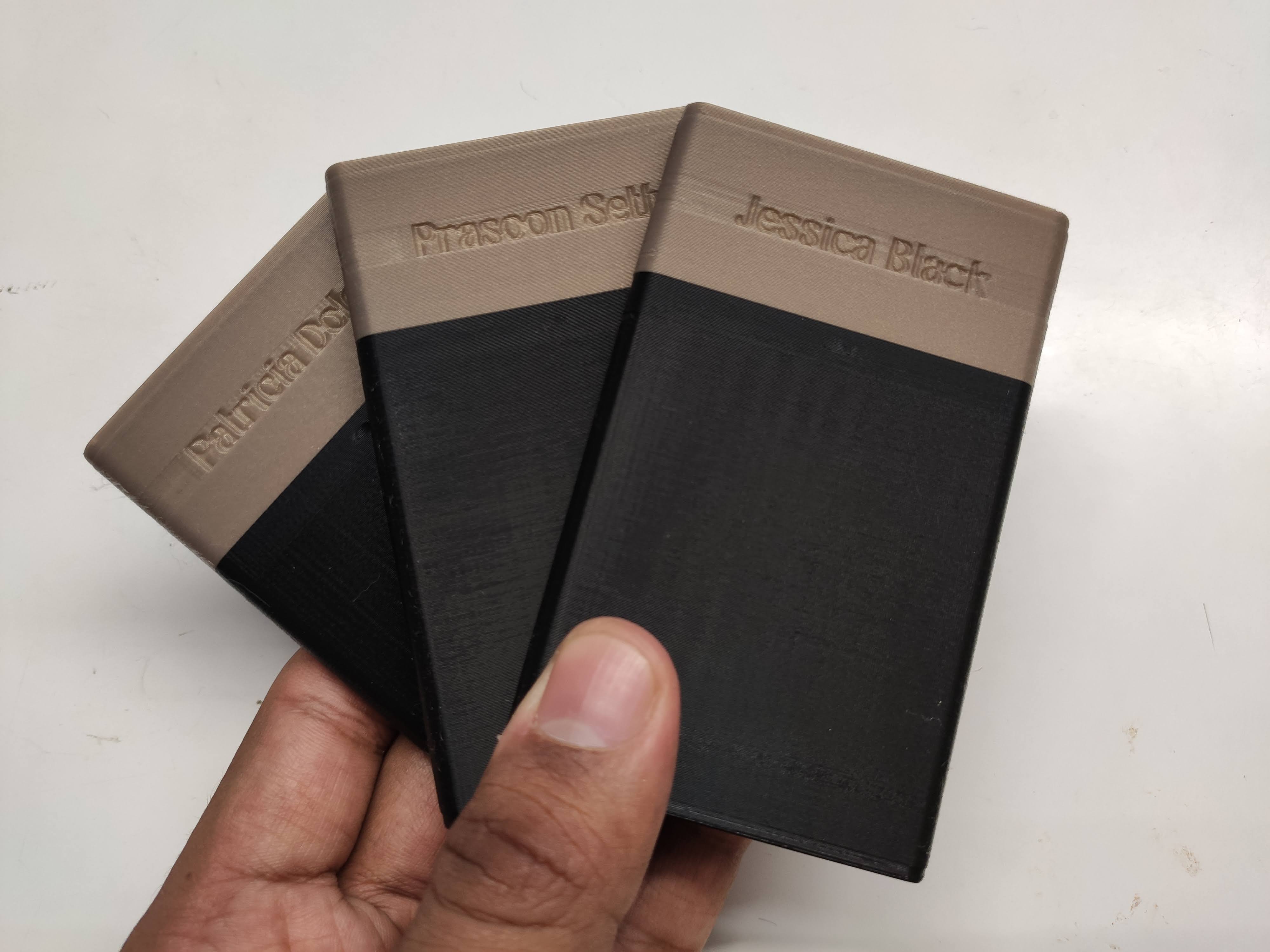 Customizable Card Holder by occupied_brain | Download free STL model ...