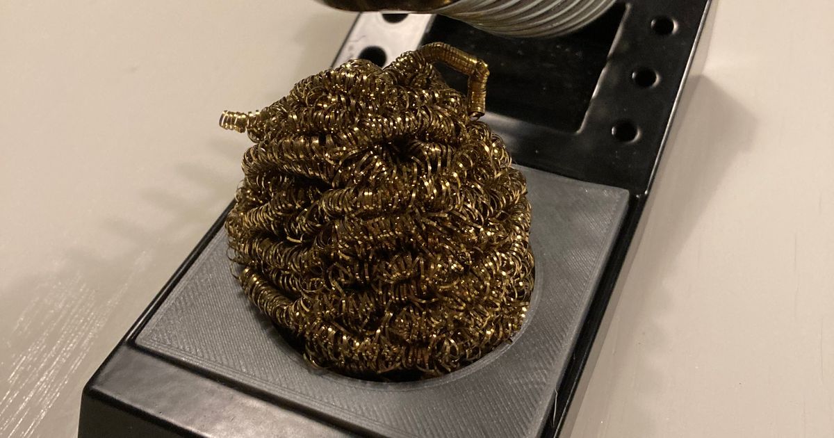 Brass wool holder for Weller WE1010 by Printwolf | Download free STL ...