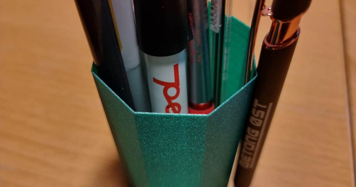 Pen holder by Stian Pedersen | Download free STL model | Printables.com