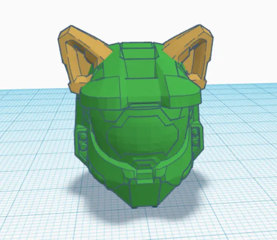 Dwayne "The Rock" John 117 Master Chief Cat Helmet by AbyssEyes ...