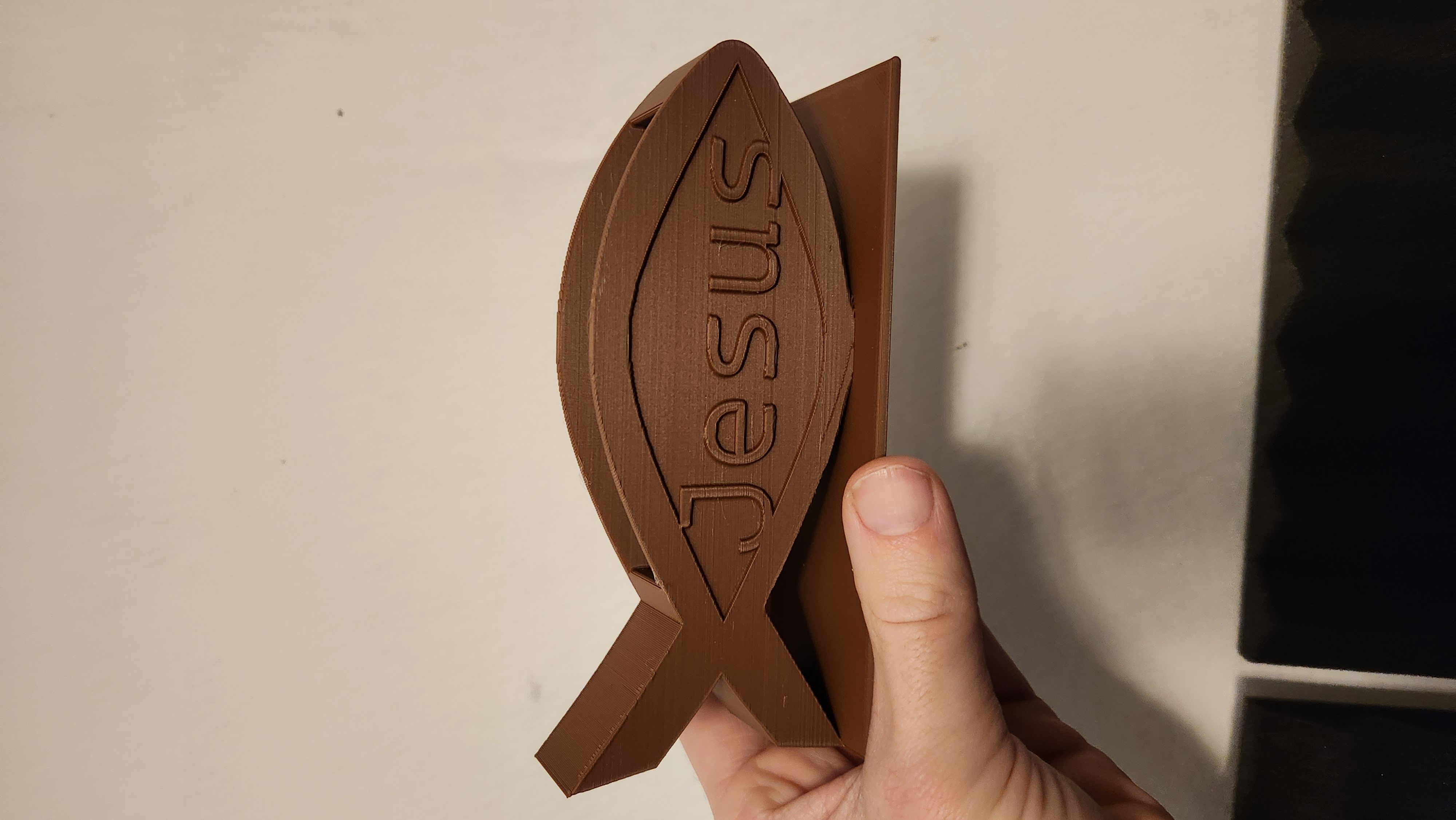 Jesus Fish Logo Business Card Holder by Grhmhome | Download free STL ...