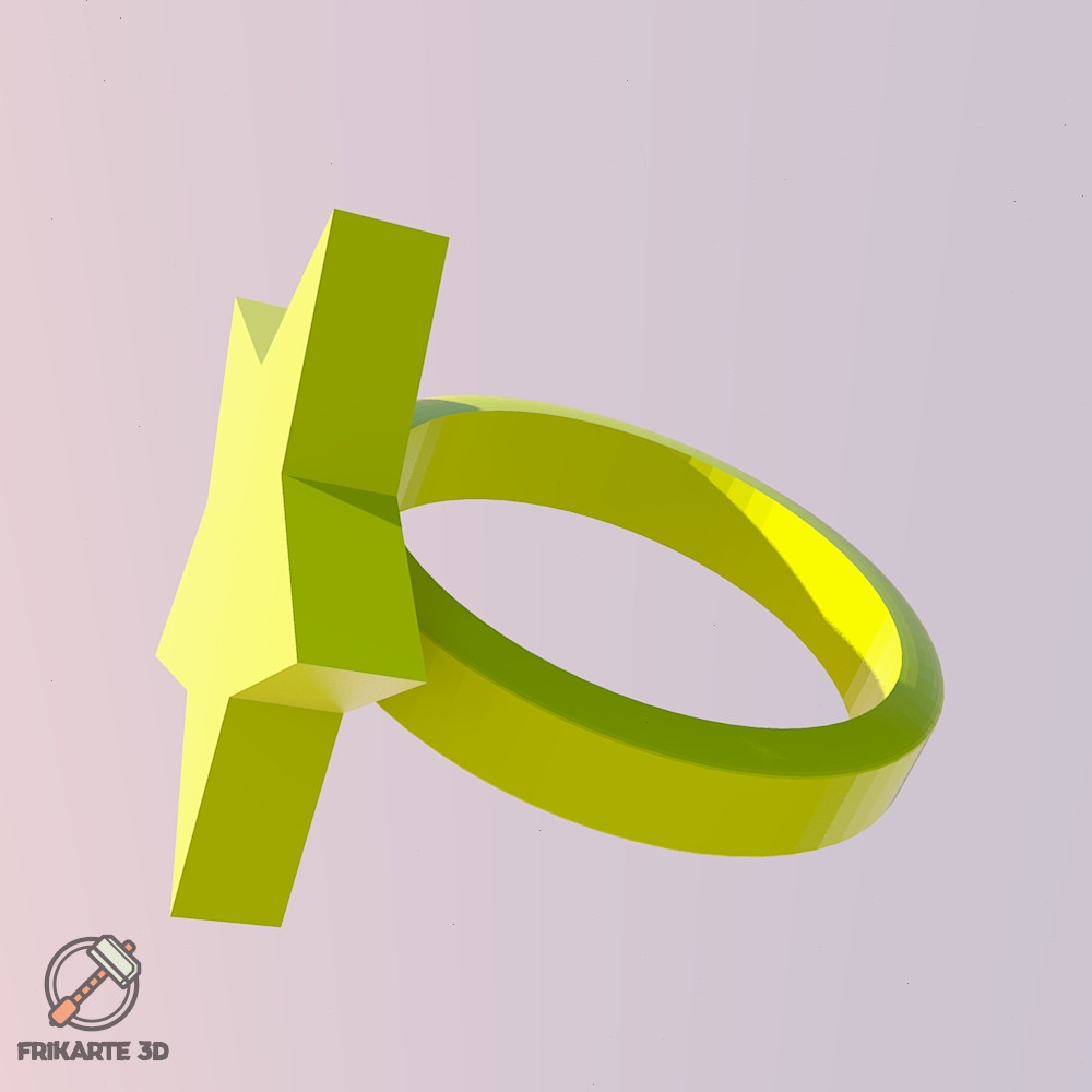 Star Ring by Frikarte3D | Download free STL model | Printables.com
