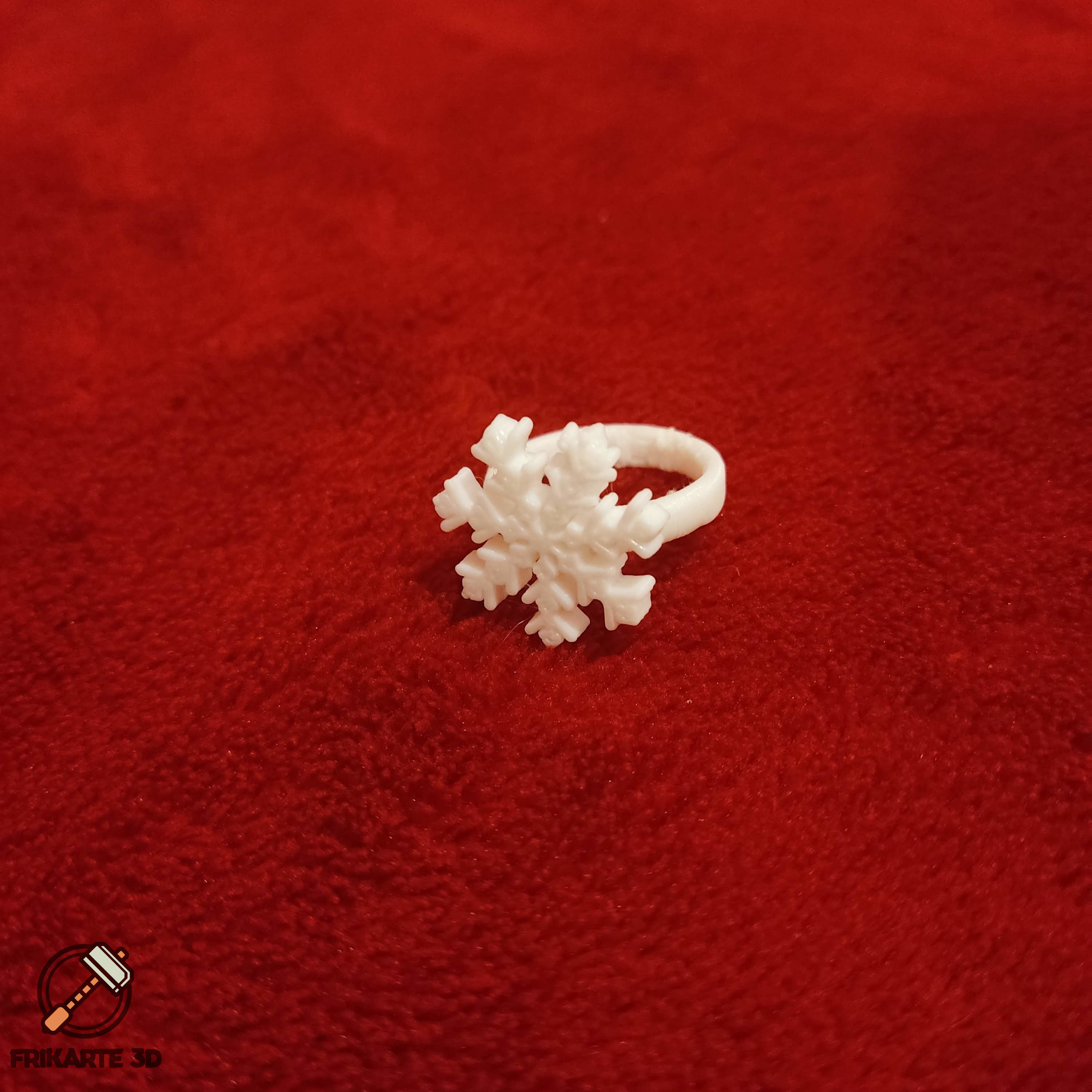 Snowflake Ring by Frikarte3D | Download free STL model | Printables.com