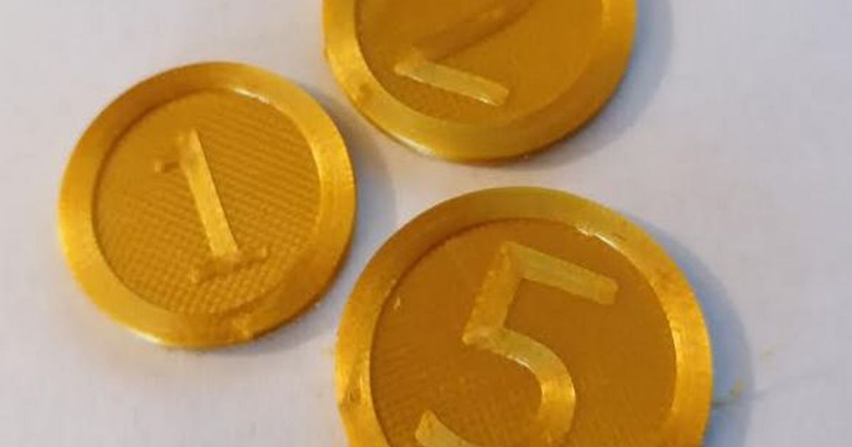 Simple Coins by Hezekiel | Download free STL model | Printables.com