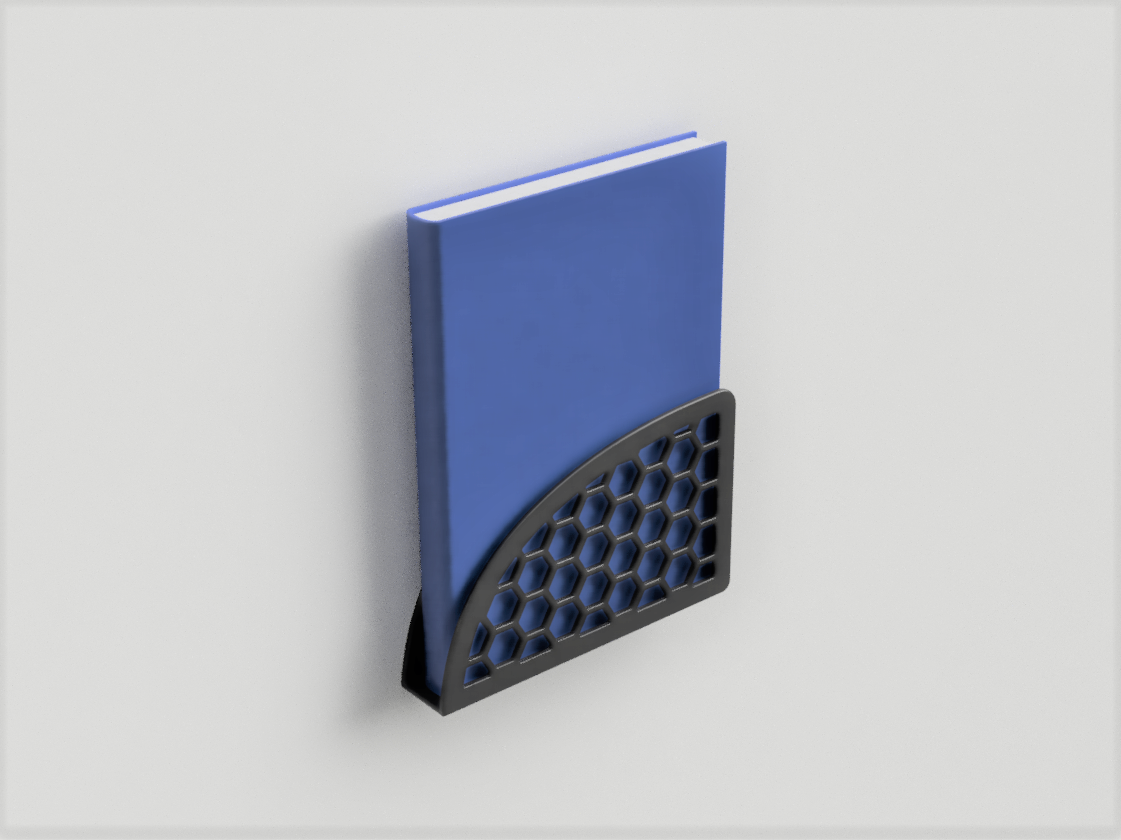 Book / Notebook Holder Wall Mount by Sabre Design | Download free STL ...