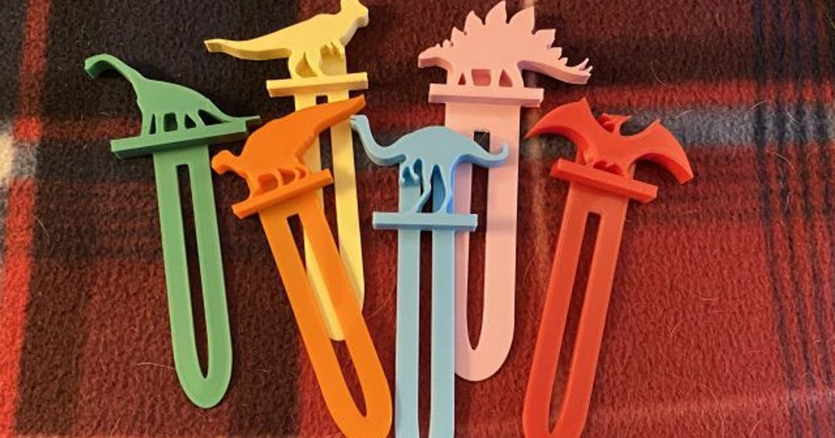 Dinosaur Bookmarks by rreibel | Download free STL model | Printables.com