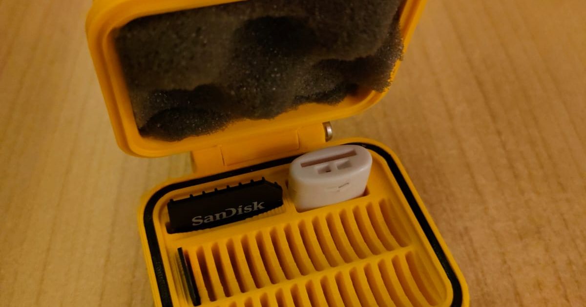 Rugged MicroSD Card Case by Jascha3D | Download free STL model ...