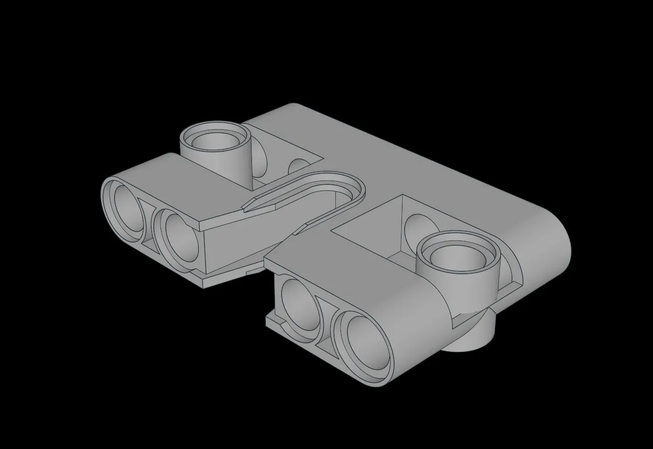Lego Compatible (67139.dat) Technic Connector Block 3 x 5 x 1 with ...