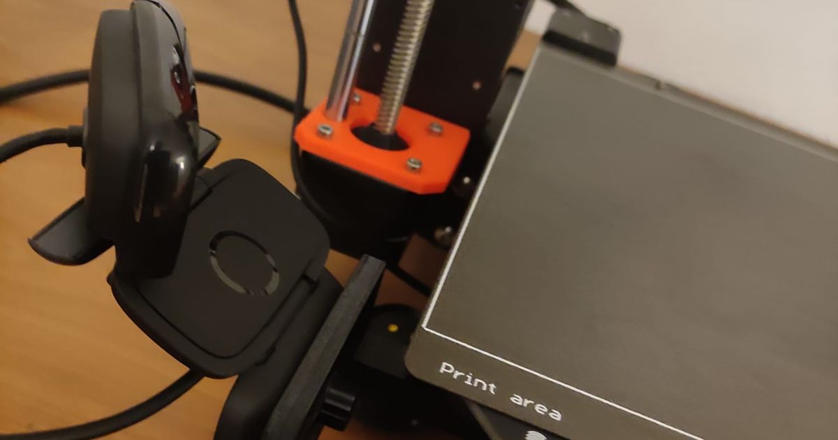 Logitech c615 cam mount prusa printer by MrPommes651 | Download free ...
