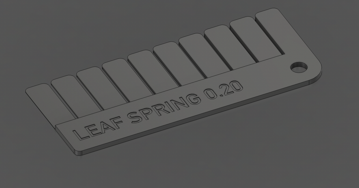 Material thickness leaf spring test 0.15 & 0.20mm by XNDR | Download ...