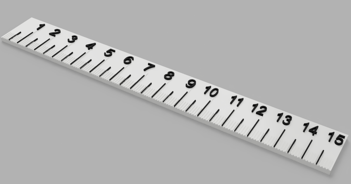 150mm metric ruler by grizzie17 | Download free STL model | Printables.com