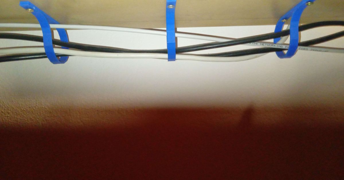 Cable holder (easy to print) by Adam Špindler | Download free STL model ...
