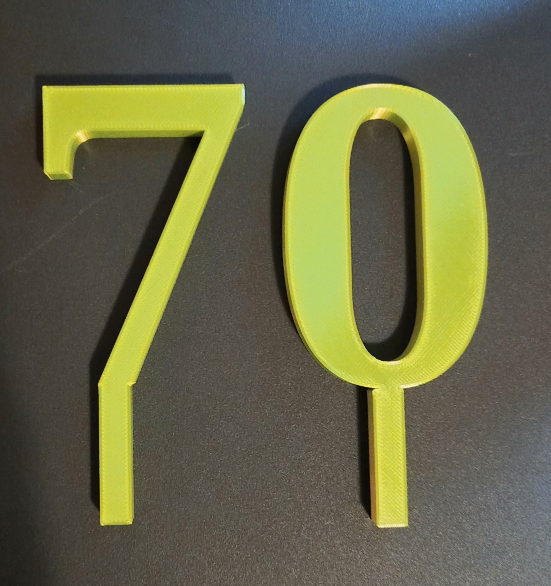 Číslo na dort 70 by Cympator007 | Download free STL model | Printables.com