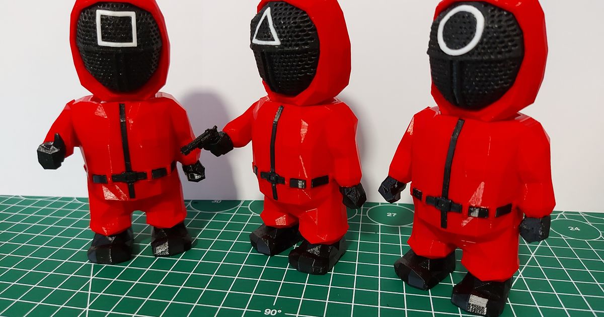 Squid Game Bobblehead (low poly) by Oliver | Download free STL model ...